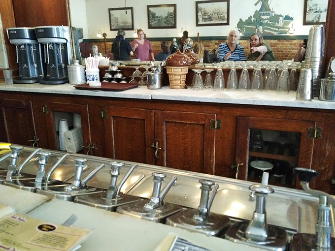 The soda fountain counter&mdash;a relic of Americana that still works its magic, promising fizzy concoctions that taste better simply because they're made the old-fashioned way.