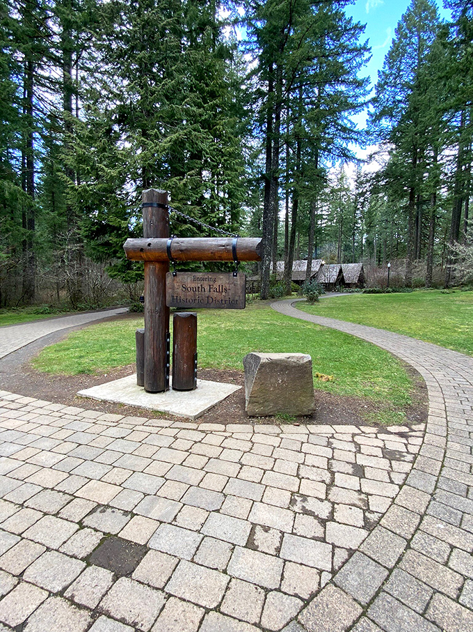 The entrance to Silver Falls Historic District welcomes you like an old friend &ndash; no pretension, just a simple invitation to step into something magnificent.