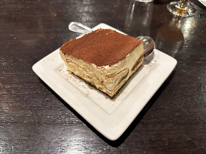 Tiramisu that doesn't need to show off&mdash;it sits there calmly, dusted with cocoa, knowing full well it's about to become the highlight of your day.