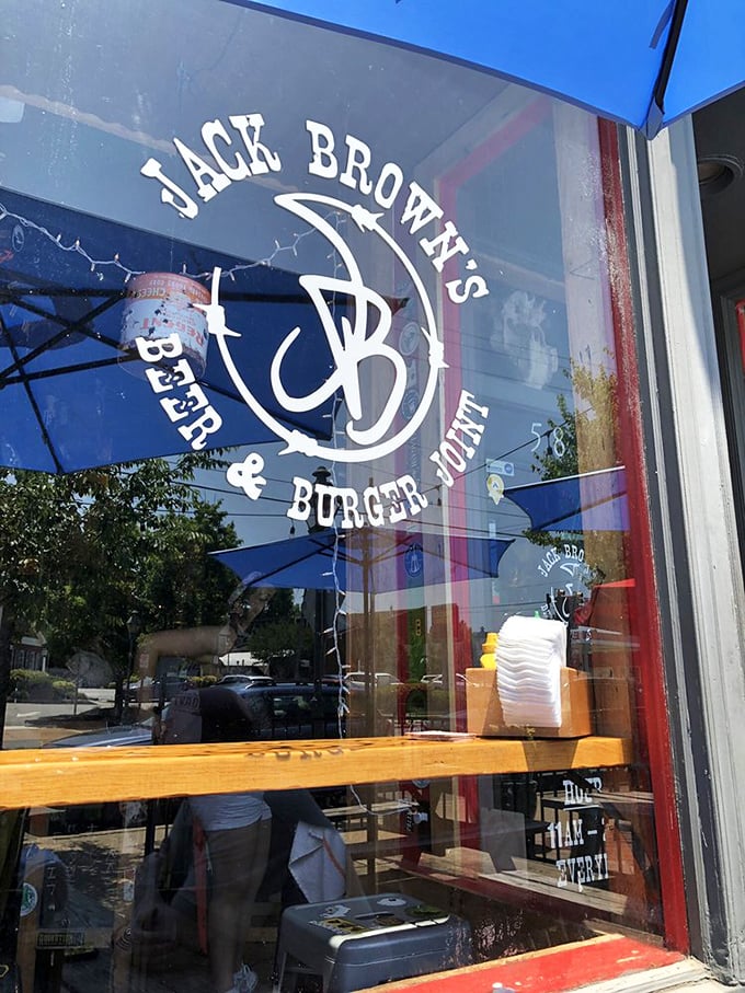 The logo promises two essential food groups&mdash;beer and burgers. A simpler, more beautiful equation has never been written.