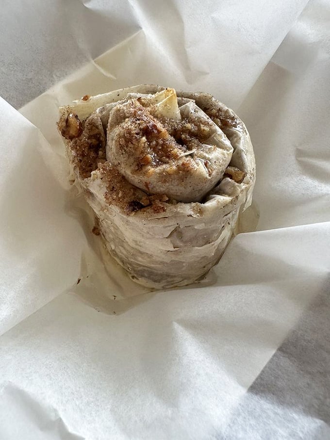 Baklava rolled like a savory cigar &ndash; honey-kissed, nut-filled pastry that's the perfect sweet finale to a meal that's already stolen your heart.