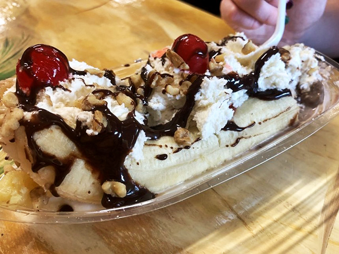I scream, you scream, we all scream for... this banana split! It's a sweet symphony of flavors that'll make you feel like a kid again.