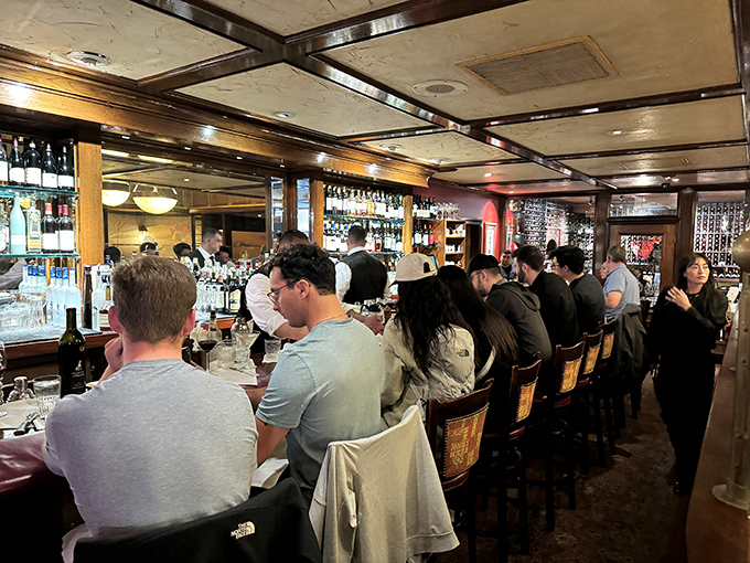 The bar buzzes with anticipation&mdash;where martinis are chilled to Arctic perfection and strangers become friends over beef-based bonding.