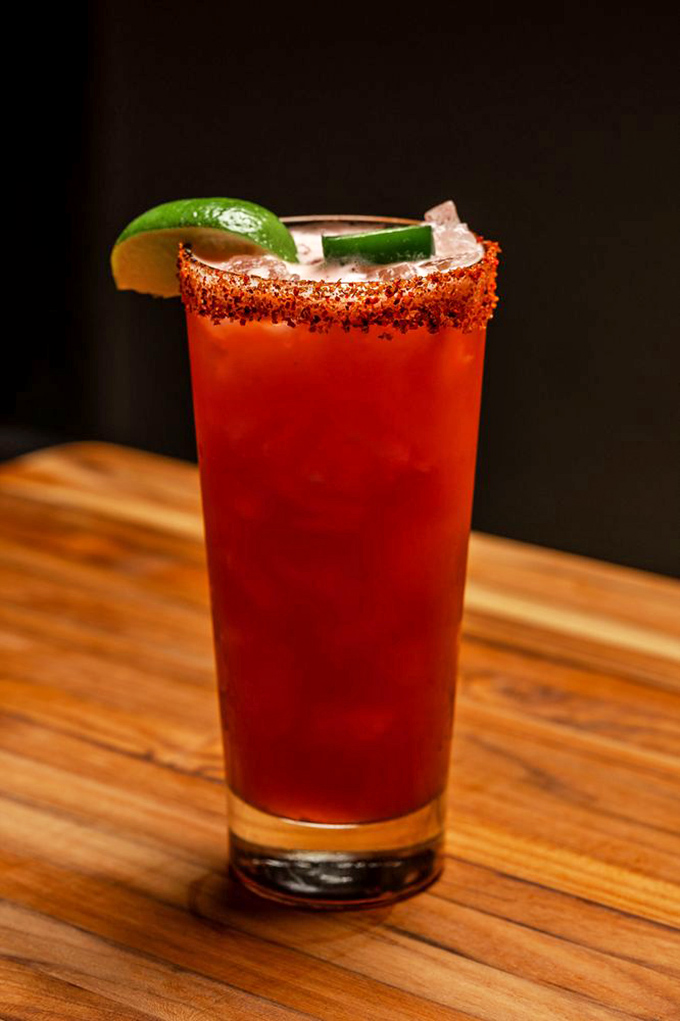 This isn't just a cocktail&mdash;it's summer in a glass. That spicy rim promises a kick that makes the cool, refreshing interior all the more satisfying.