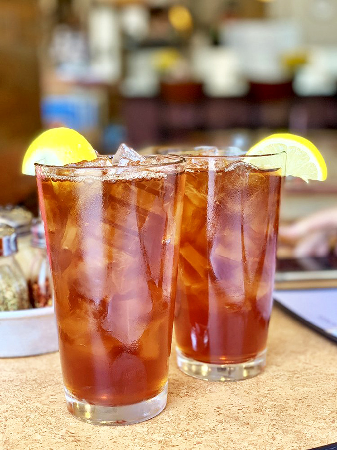 Tall glasses of iced tea with lemon&mdash;the unsung heroes of pizza feasts. These refreshing sippers cut through richness like nobody's business.
