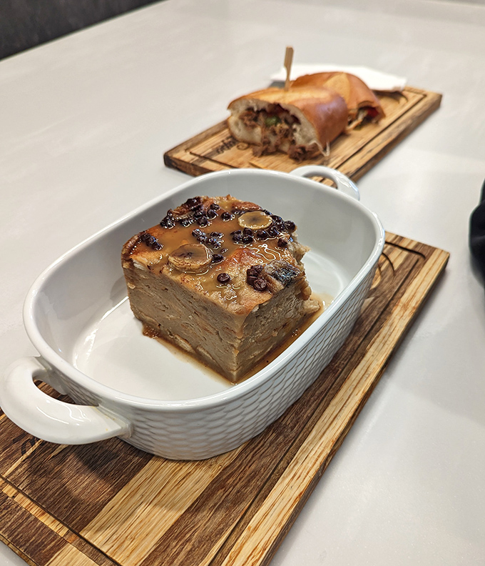 Bread pudding that makes you question why you've wasted time on lesser desserts. Comfort food elevated to art form.