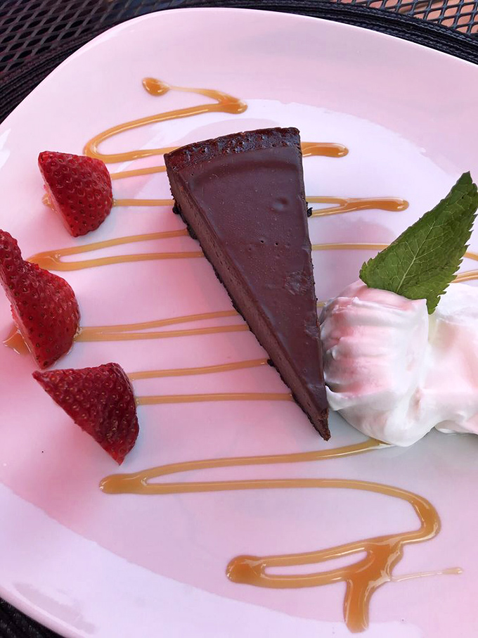 This chocolate dessert isn't just cake&mdash;it's the final argument in the case for why you should move to Harpers Ferry immediately. The strawberries are just showing off.