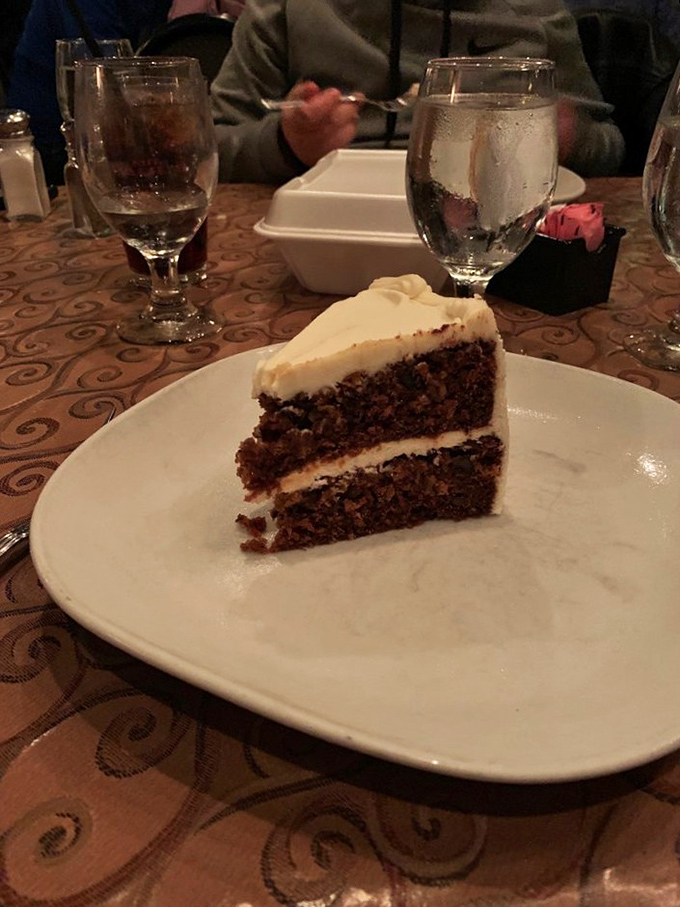 The perfect finale to a classic meal - layers of moist chocolate cake and creamy frosting that make dieting tomorrow's problem.
