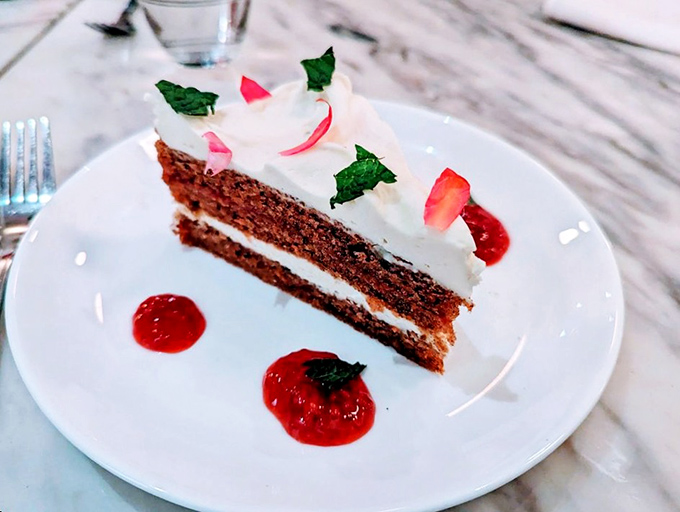 Carrot cake that makes vegetables count as dessert. Those perfect layers and cream cheese frosting deserve their own Instagram account.