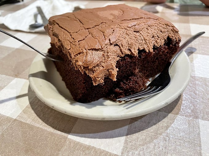 Chocolate cake with that crackly top and fudgy interior&mdash;the kind that makes you close your eyes with each heavenly bite.