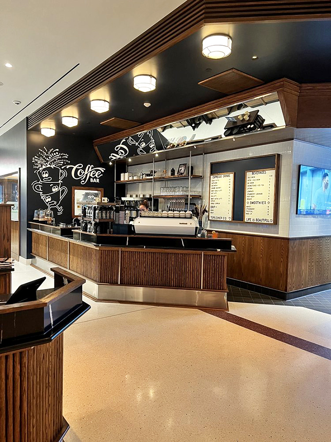 The coffee bar stands ready for morning emergencies. In New Jersey, caffeine isn't just a beverage&mdash;it's a constitutional right.