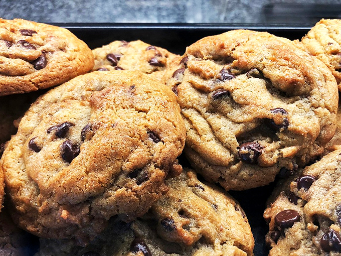 These cookies aren't just baked&mdash;they're engineered for maximum happiness delivery. Notice how the chocolate chips are distributed for optimal bite satisfaction.