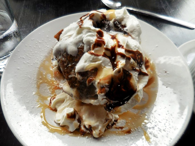 Dessert that doesn't just end the meal&mdash;it makes you forget there was a meal before it. Whipped cream mountains with chocolate rivers deserve their own geography lesson.