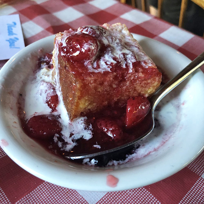 Strawberry shortcake that makes you question why you saved room&mdash;and simultaneously glad that you did.