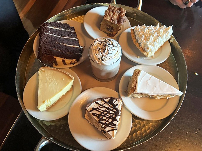 The dessert tray arrives like a sweet fever dream&mdash;a rotating showcase of caloric masterpieces that laugh in the face of belt notches.