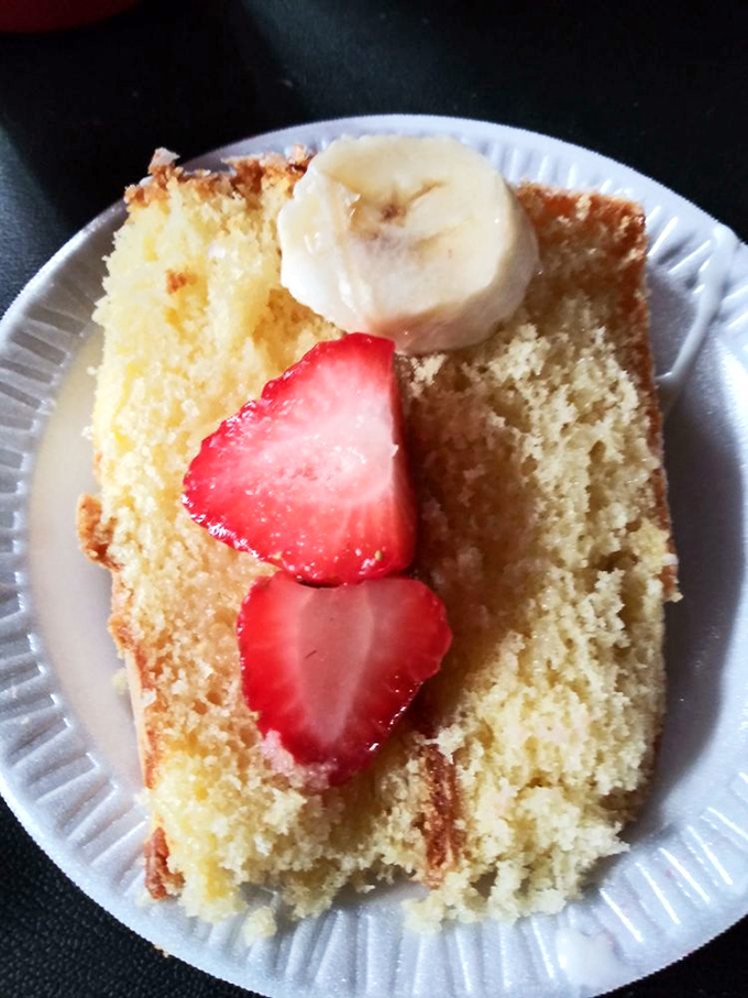 The famous strawberry banana cake&mdash;Leo's sweet finale that's worth saving room for. This slice has converted more dessert skeptics than any sermon.