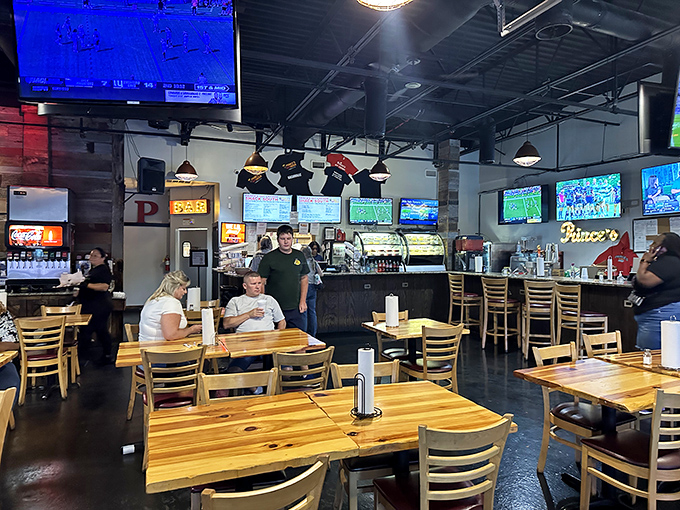Where pilgrims of poultry gather to test their mettle against Nashville's most famous culinary challenge. The TVs distract you just enough to order "Hot" instead of "Medium."