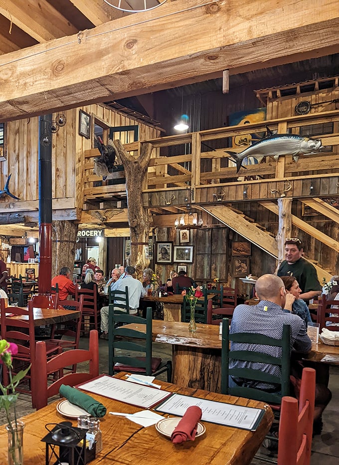 The dining room buzzes with the universal language of contented eaters&mdash;forks moving, heads nodding, nobody talking because the food demands attention.