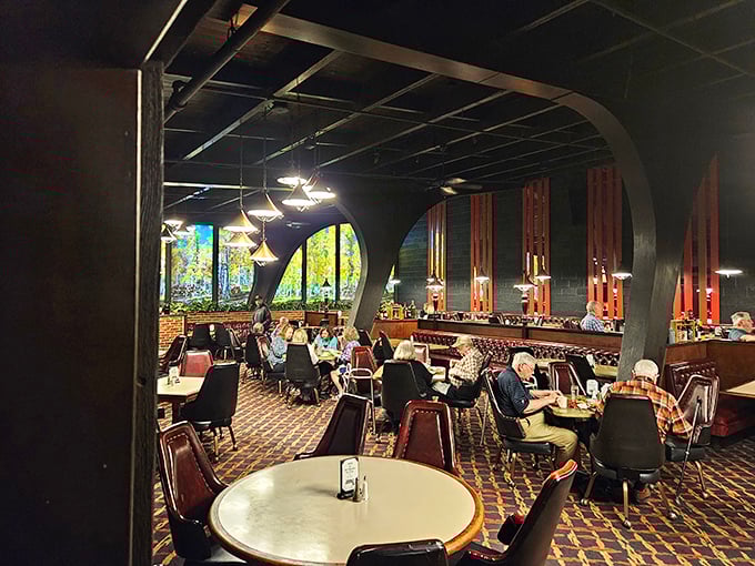 The dining room hums with the quiet energy of people engaging in America's favorite pastime&mdash;enjoying a perfectly cooked steak in surroundings that feel like home.