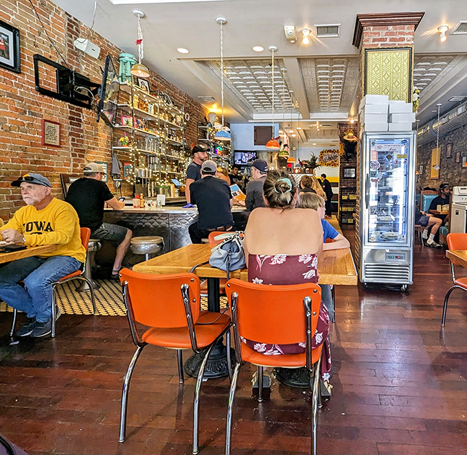 A diner where strangers become neighbors over coffee refills and the shared understanding that calories don't count when the food's this good.