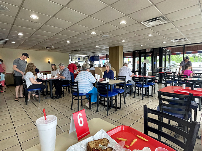 The dining room hums with the soundtrack of Arkansas life&mdash;forks against plates, ice clinking in glasses, and conversations that connect a community over good food.