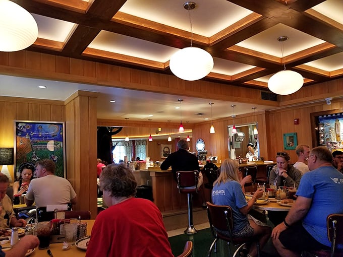 The dining room hums with the soundtrack of clinking silverware and satisfied sighs &ndash; the universal language of good food.