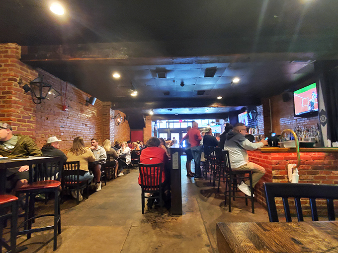 The dining room hums with conversation and clinking glasses&mdash;that beautiful symphony of people enjoying food, drinks, and each other's company.