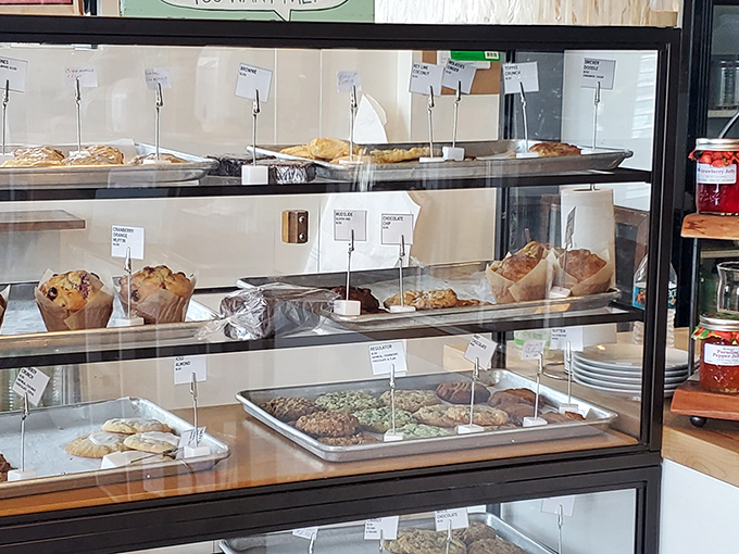 A display case that's basically a museum of baked excellence. I'd like to apply for the position of official taste-tester, please.