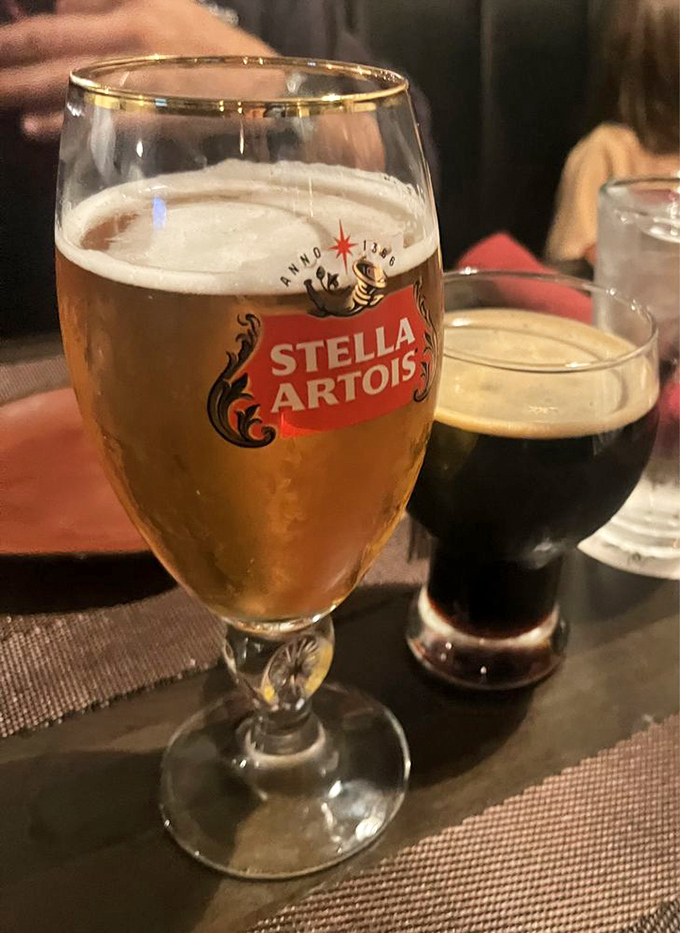 Beer and stout side by side &ndash; like old friends with different personalities but equally compelling stories to tell.