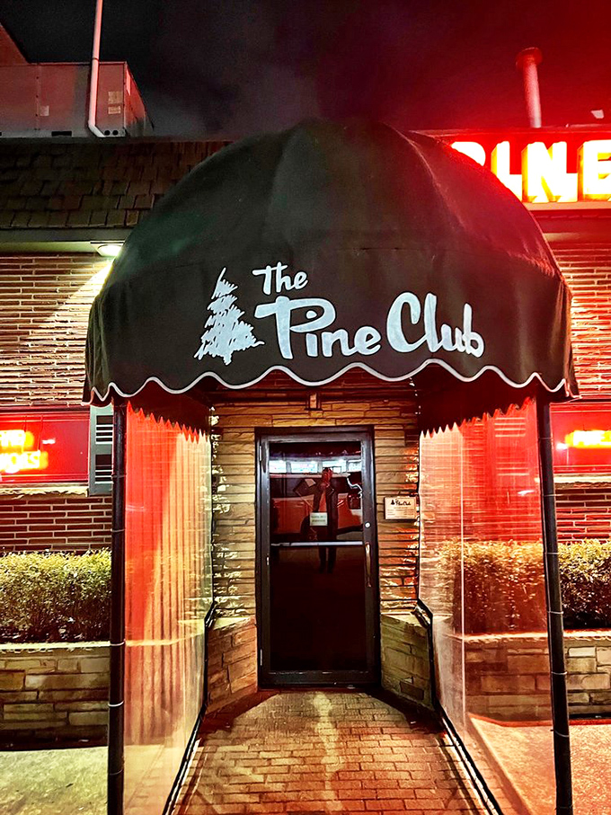 The entrance&mdash;a portal to a world where time slows down and the only urgent matter is deciding how you want your steak.