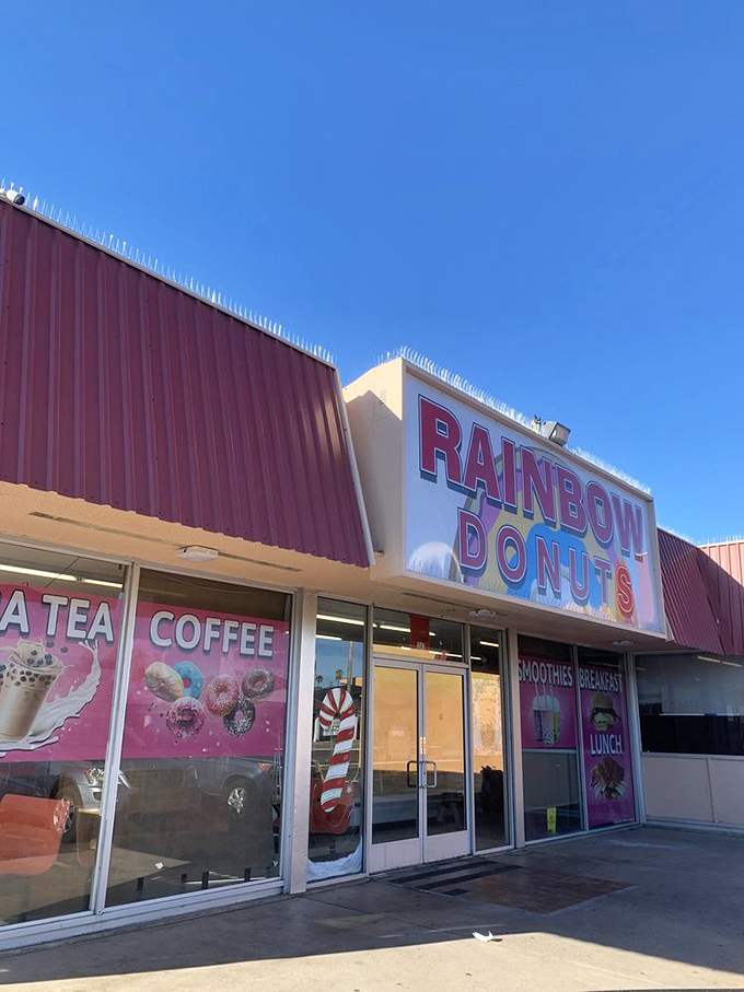 The colorful storefront that's become a Phoenix landmark. Where boba tea meets donuts in a marriage made in culinary heaven.