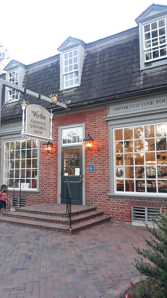 As dusk approaches, the warm glow from Wythe's windows beckons like a lighthouse guiding sugar-starved sailors to safe, sweet harbor.