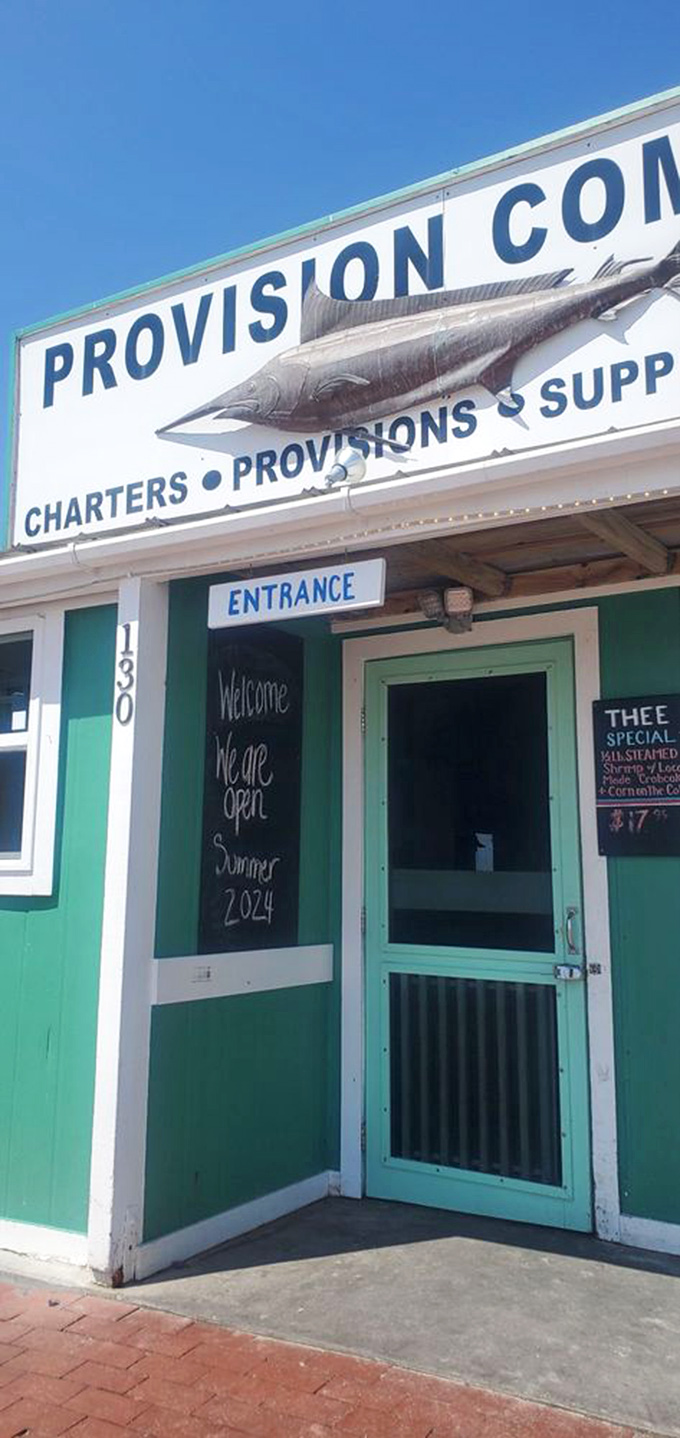 Summer 2024 never looked so inviting &ndash; the entrance promising seafood memories that will sustain you through winter.