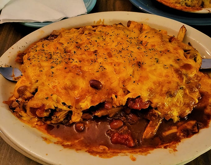 This isn't just comfort food&mdash;it's a cheese-covered hug on a plate, proving the Madison excels beyond its oceanic offerings.