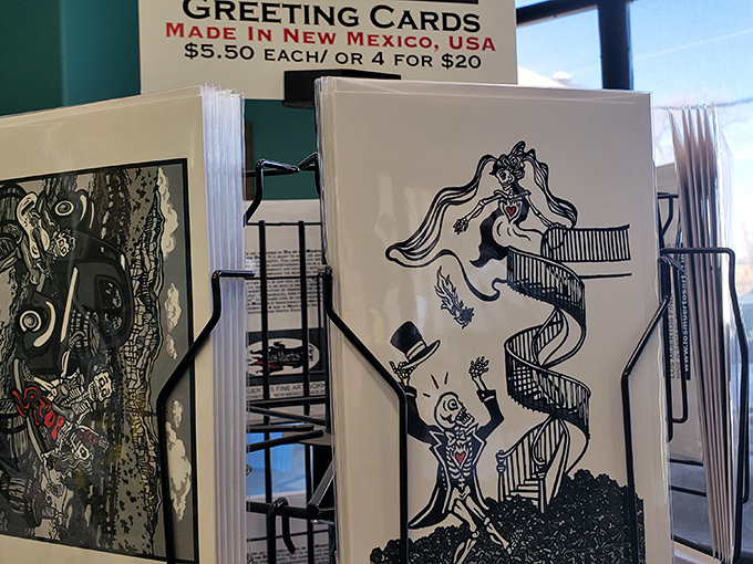 Local artistry extends beyond the donuts! These handmade greeting cards let you take home some Santa Fe creativity that won't vanish in ten delicious minutes.