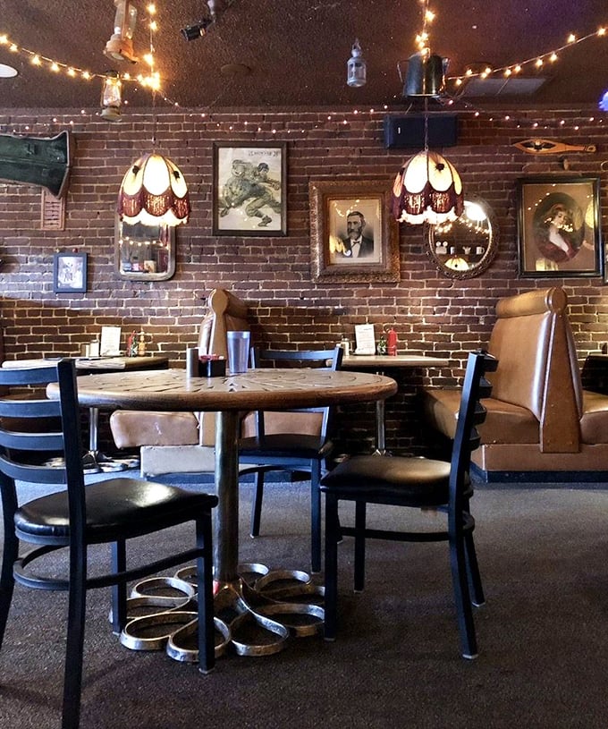 Portland summer streams through the windows, illuminating a shrine to comfortable imperfection where vinyl booths tell tales of decades past.