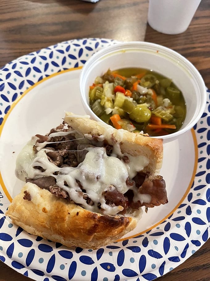 If this Italian beef doesn't make you consider relocating to Illinois, check your pulse. The giardiniera relish brings the heat while the jus brings the glory.