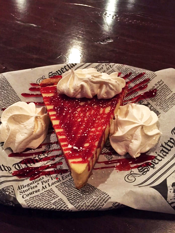 A slice of heaven topped with whipped cream clouds. This key lime pie doesn't just end your meal&mdash;it provides the grand finale it deserves.