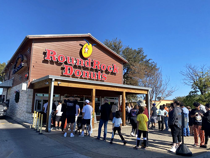The line forms early and stretches far. In Texas, waiting for exceptional donuts isn't a chore&mdash;it's part of the experience.