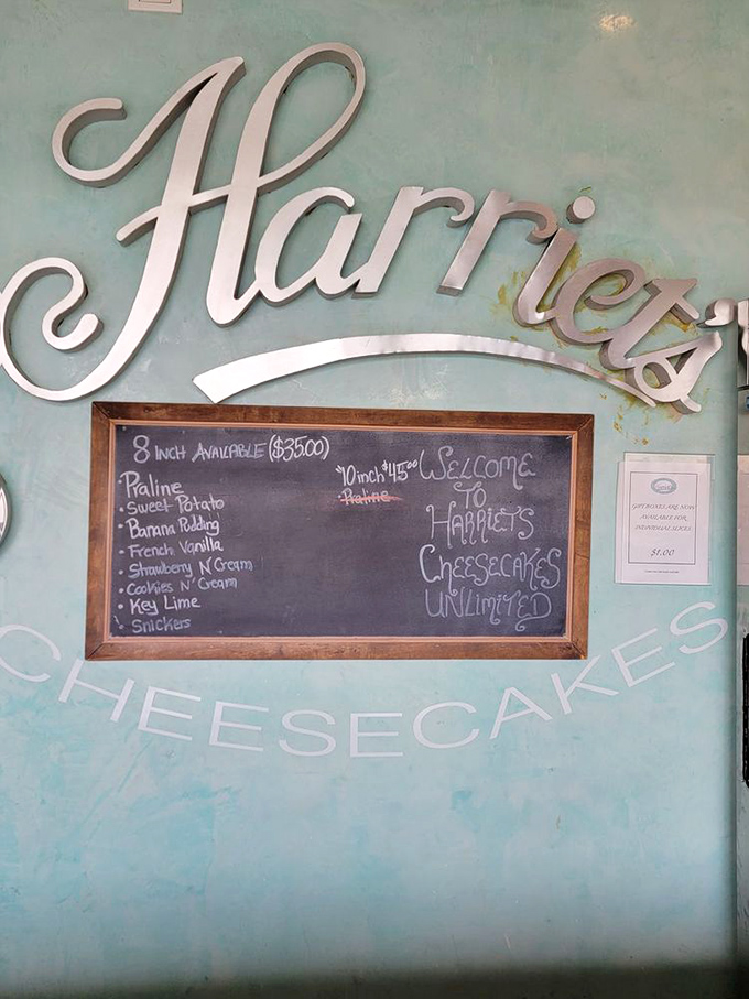 This isn't just a menu board &ndash; it's a PhD program in advanced dessert studies with specialization in cream cheese applications.