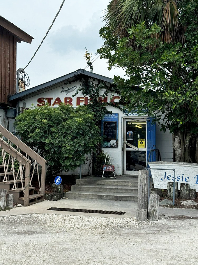 The humble exterior belies culinary greatness &ndash; blue trim and weathered steps lead to some of Florida's finest seafood experiences.