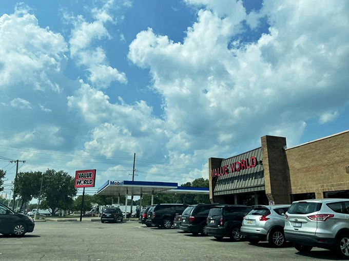 The parking lot fills with hopeful hunters, each car representing someone's quest for that perfect something they didn't know they needed.