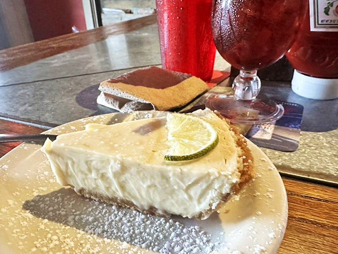 Key lime pie that strikes the perfect balance between sweet and tart&mdash;a creamy finale that transports you to Florida with each forkful.