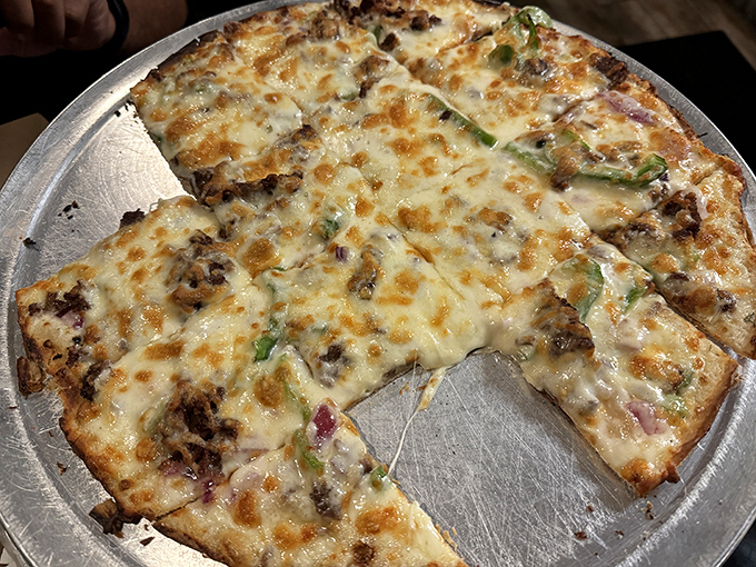 Pizza? At a breakfast joint? When it looks this good, it proves the Red Rooster doesn't just master mornings&mdash;it conquers all day.