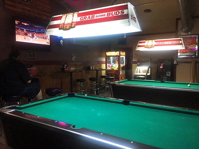 Pool tables and cold drinks await those looking to extend their Tater Patch experience beyond the dining room's culinary pleasures. 