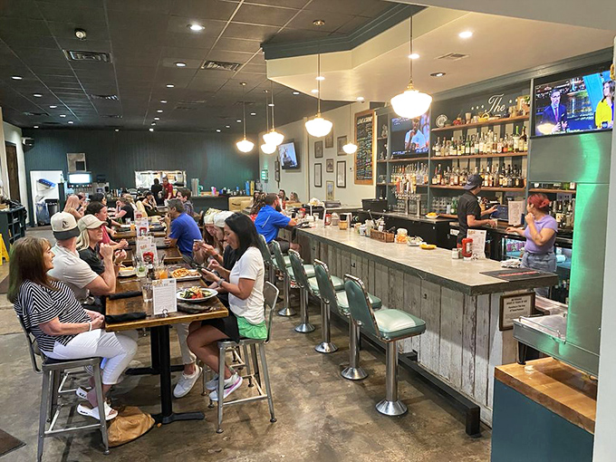 Chocolate cake with ice cream and whipped cream&mdash;because after conquering a legendary grilled cheese, you deserve a victory lap of sweetness.