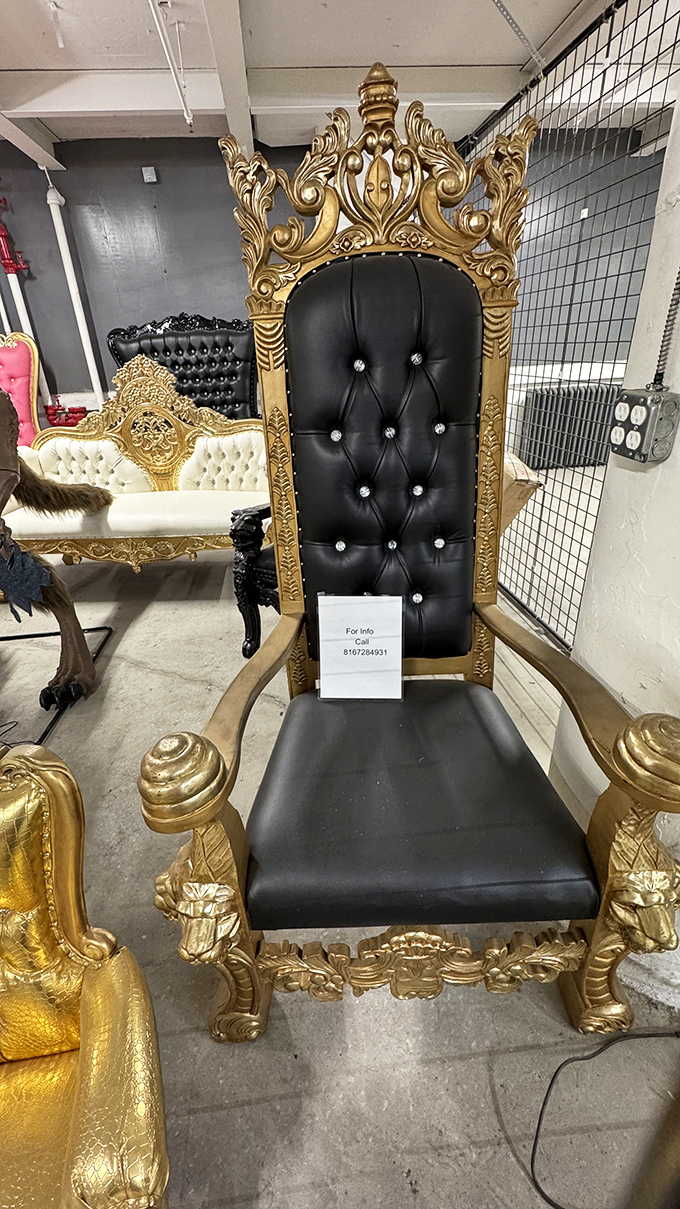 Not just a chair, but a throne fit for flea market royalty &ndash; the perfect perch from which to survey your newly acquired kingdom.