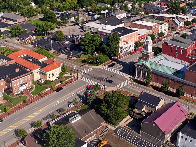 From above, Lebanon reveals itself as a perfect grid of possibility &ndash; each intersection a potential X marking the spot for treasure hunters.