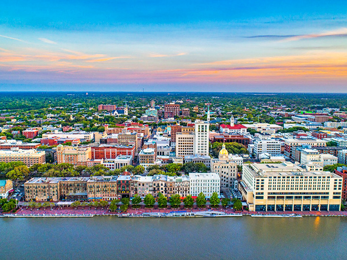 From above, Savannah reveals its perfect urban planning&mdash;a rare city that looks as good from the sky as it does from its sidewalk caf&eacute;s.