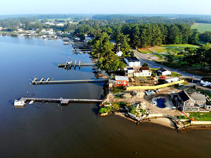 An aerial view reveals Millsboro's perfect balance of waterfront charm and rural beauty. Mother Nature really outdid herself here.
